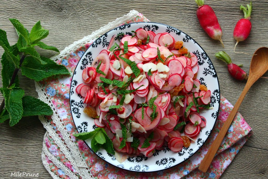 Salade de radis à la menthe, recette - Vegan Pratique