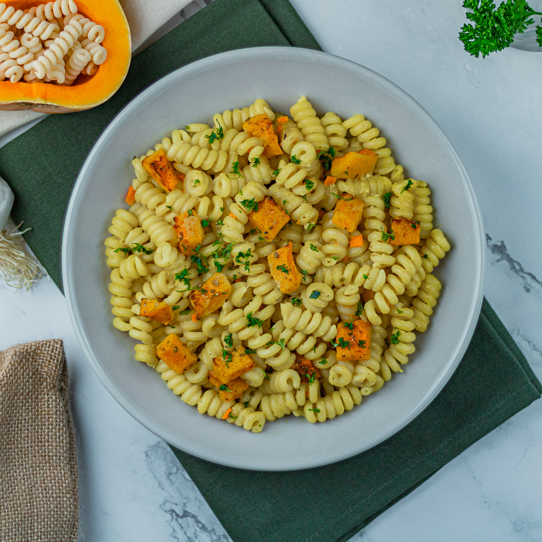 Pâtes à La Sauce Crémeuse Et Butternut Rôtie Recette Vegan Pratique